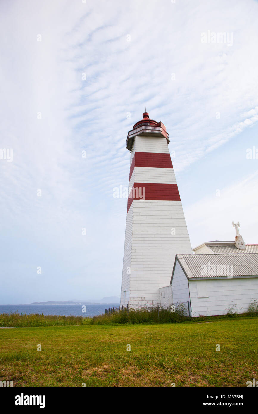 Alnes lighthouse at Godoy island near Alesund, Norway Stock Photo - Alamy