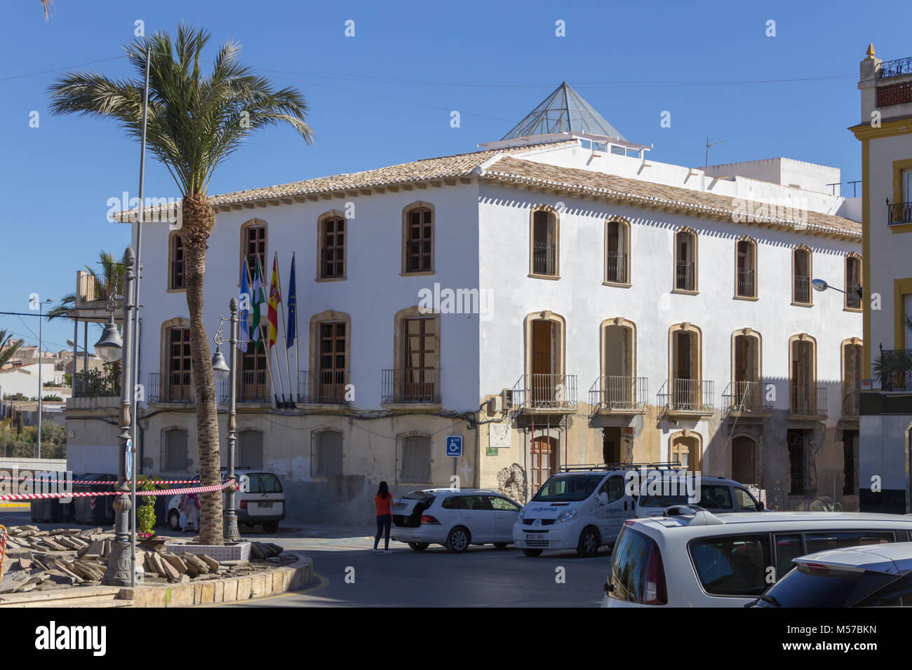 New Town hall under construction, Albox a Small Rural Town in Almeria ...