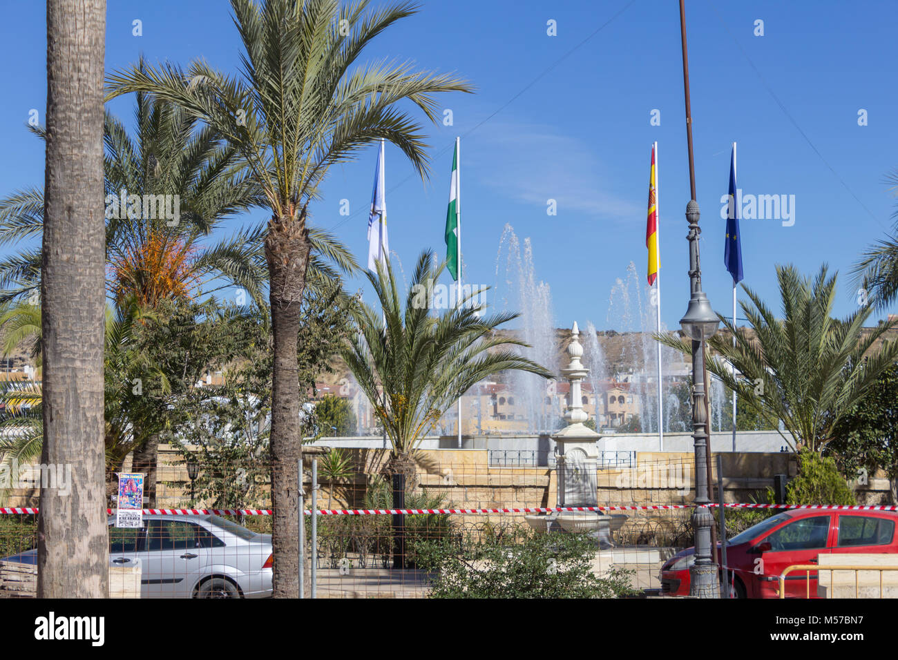 Water Fountain in Albox a Small Rural Town in Andalusia Spain Stock ...
