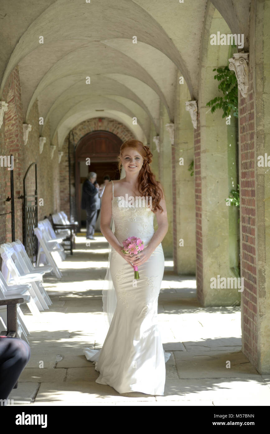 Beautiful Models wearing Bridal wear are walking on a catwalk at ...