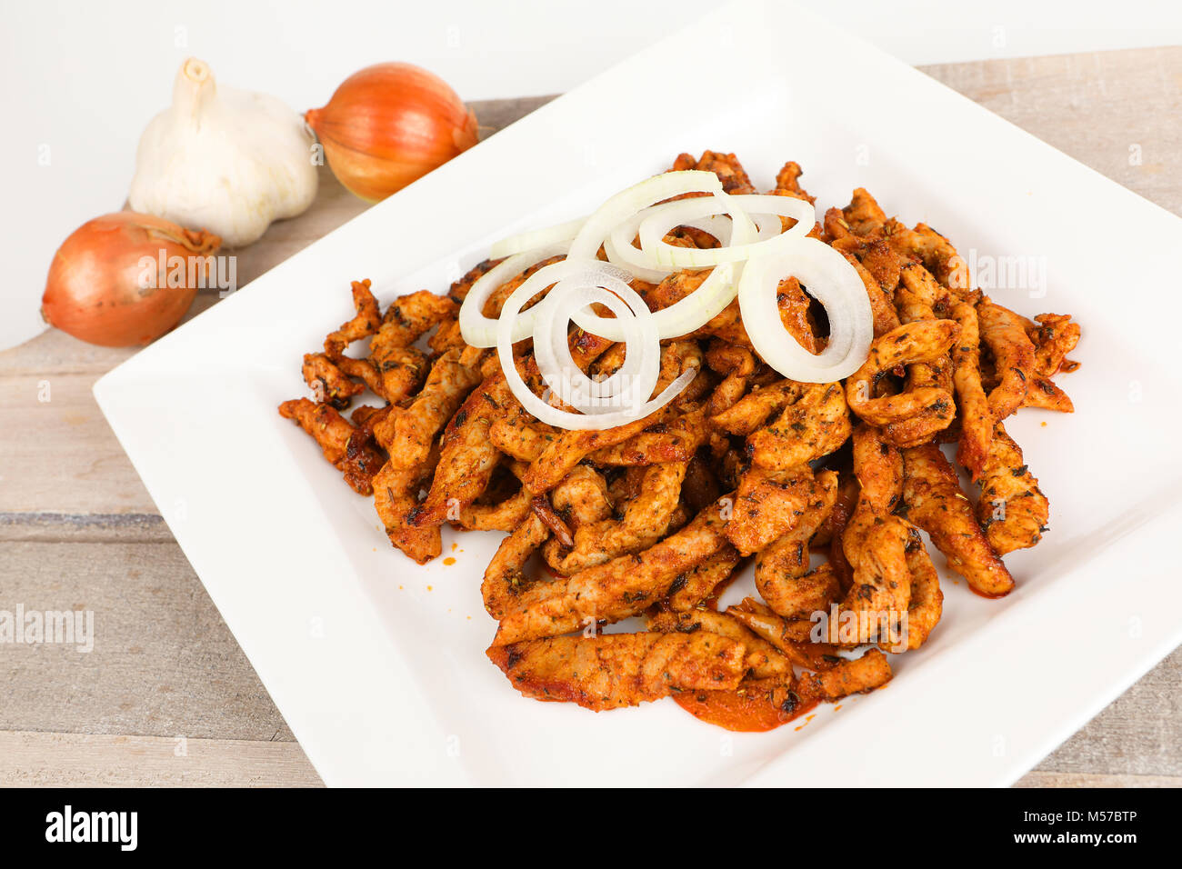 fried pan gyros Stock Photo - Alamy