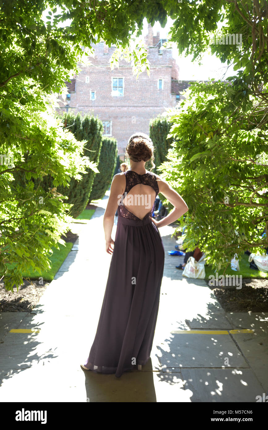 Beautiful Models wearing Bridal wear are walking on a catwalk at ...