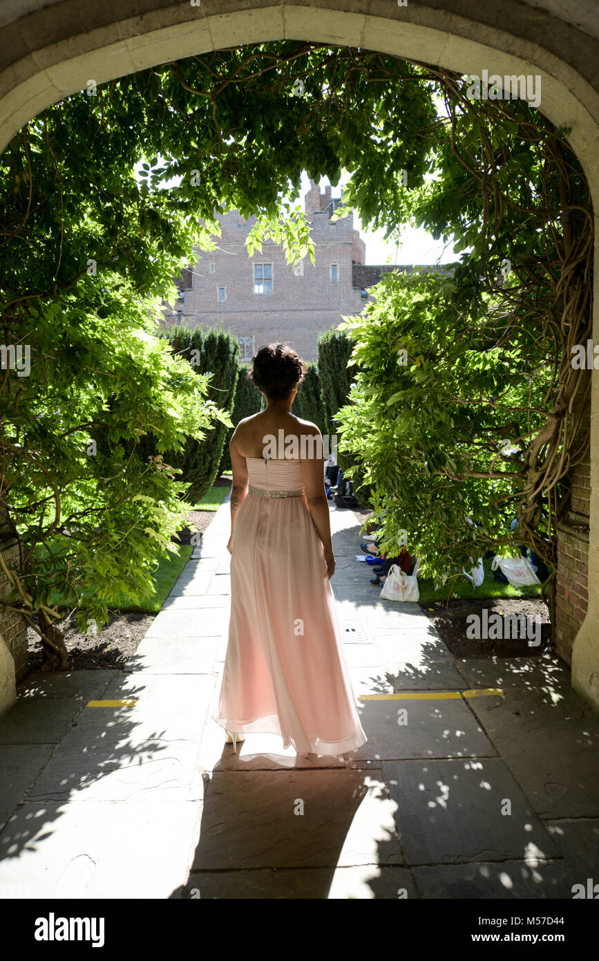 Beautiful Models wearing Bridal wear are walking on a catwalk at ...