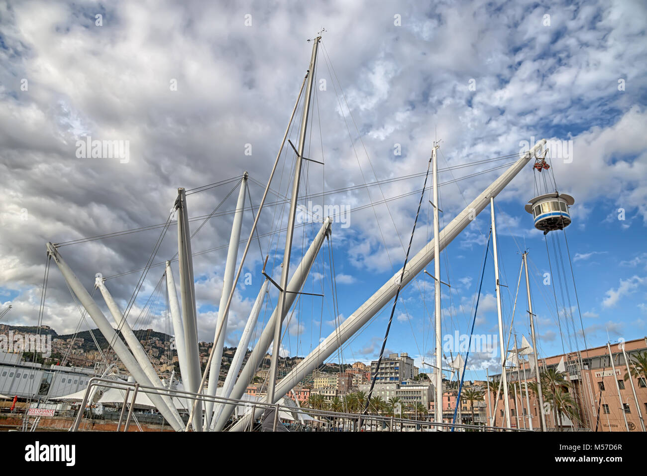 GENOA (GENOVA), AUGUST, 10, 2017 - Old port area, "Porto Antico ...