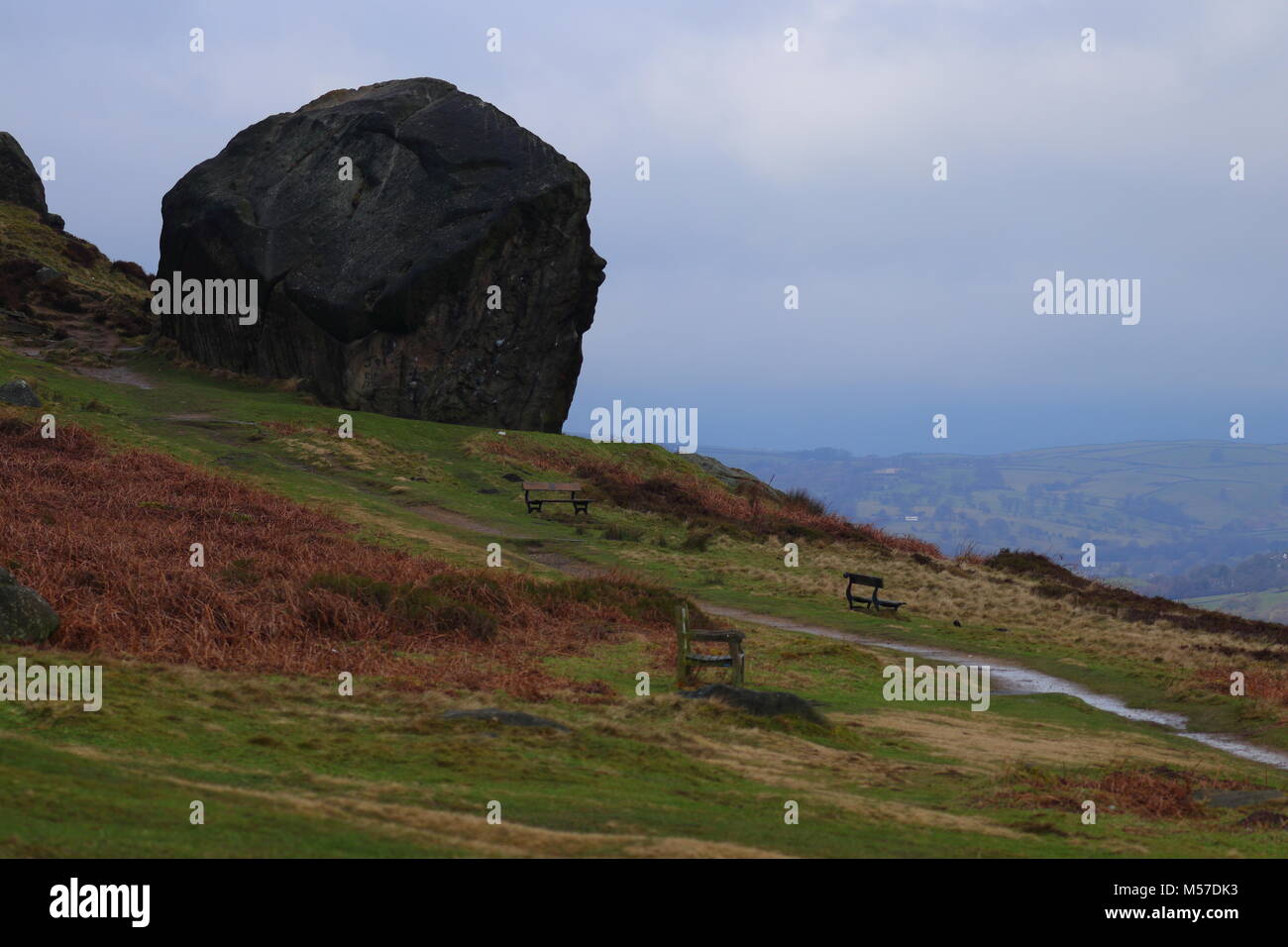 Cow n calf rocks ilkley High Resolution Stock Photography and Images ...