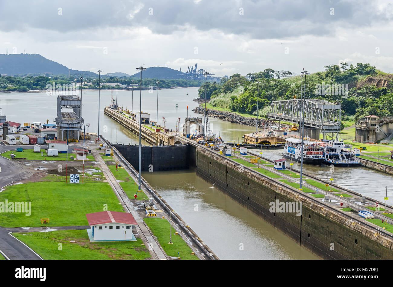 Balboa harbor with entrance or exit channel that leads to the Pacific ...