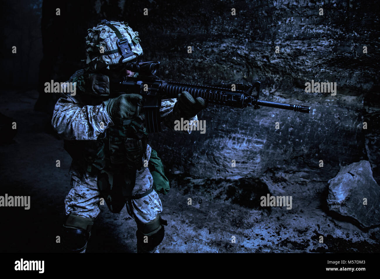 US Marine Soldier Stock Photo - Alamy