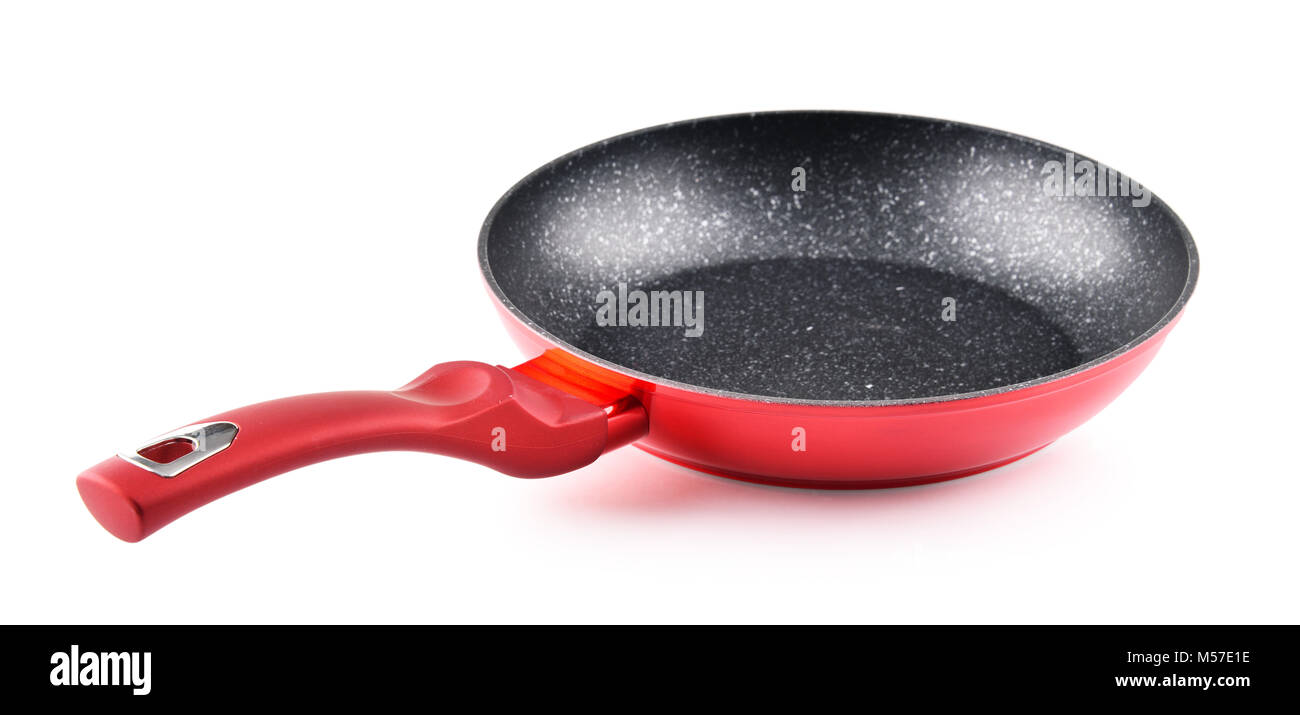 Frying pan isolated on white background Stock Photo - Alamy