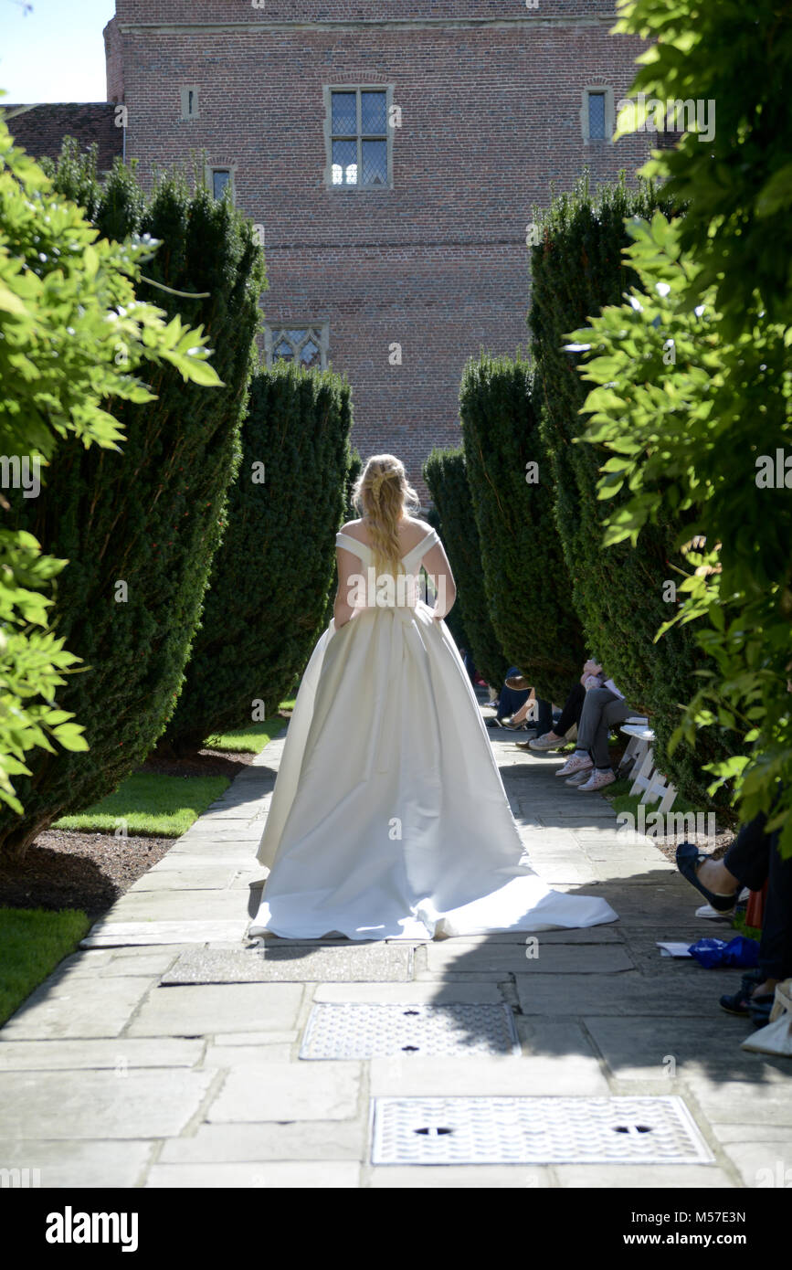 Beautiful girl walking on castle hi-res stock photography and images ...