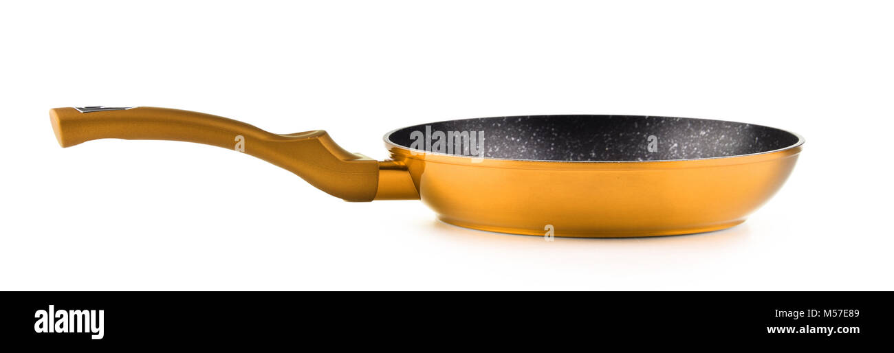 Frying pan isolated on white background Stock Photo - Alamy