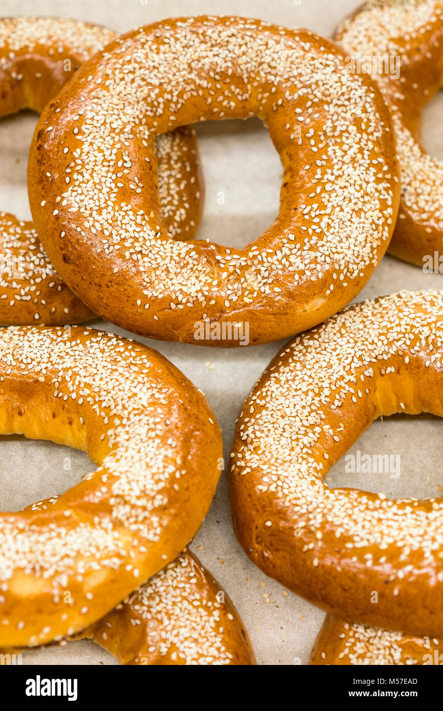 Round corn bagels hi-res stock photography and images - Alamy