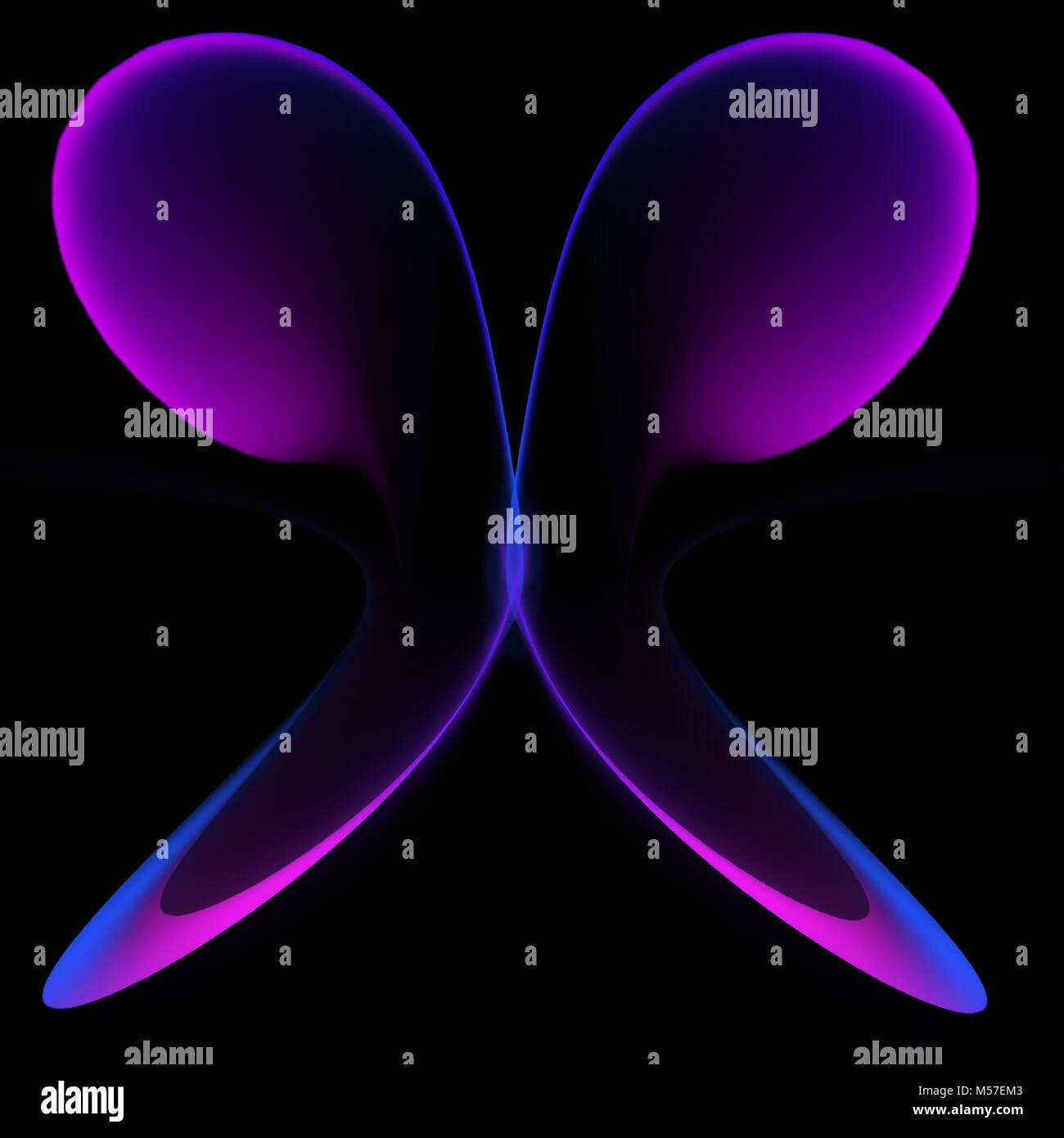 Symmetrical, butterfly like shape Stock Photo - Alamy