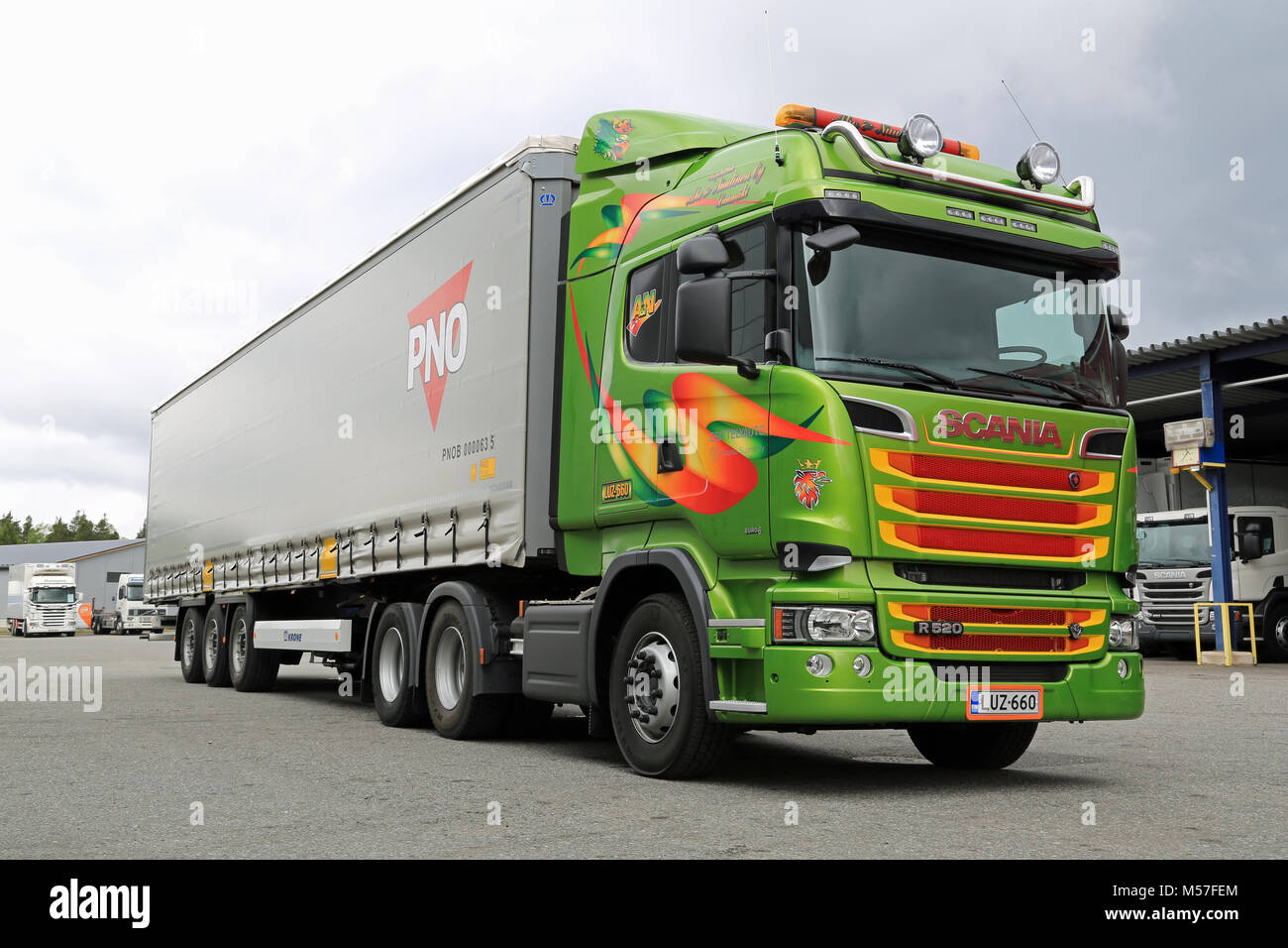 Scania truck front semi truck hi-res stock photography and images - Alamy