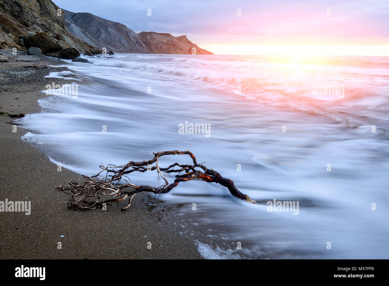 Picturesque seascape on beauty seacost Stock Photo - Alamy