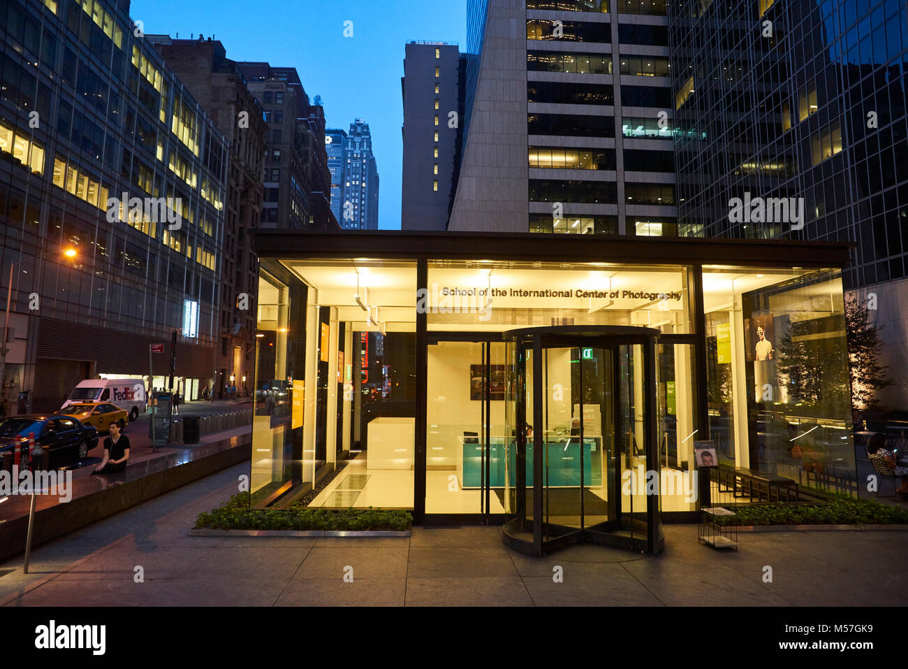 Entrance of the information center of the International center of ...