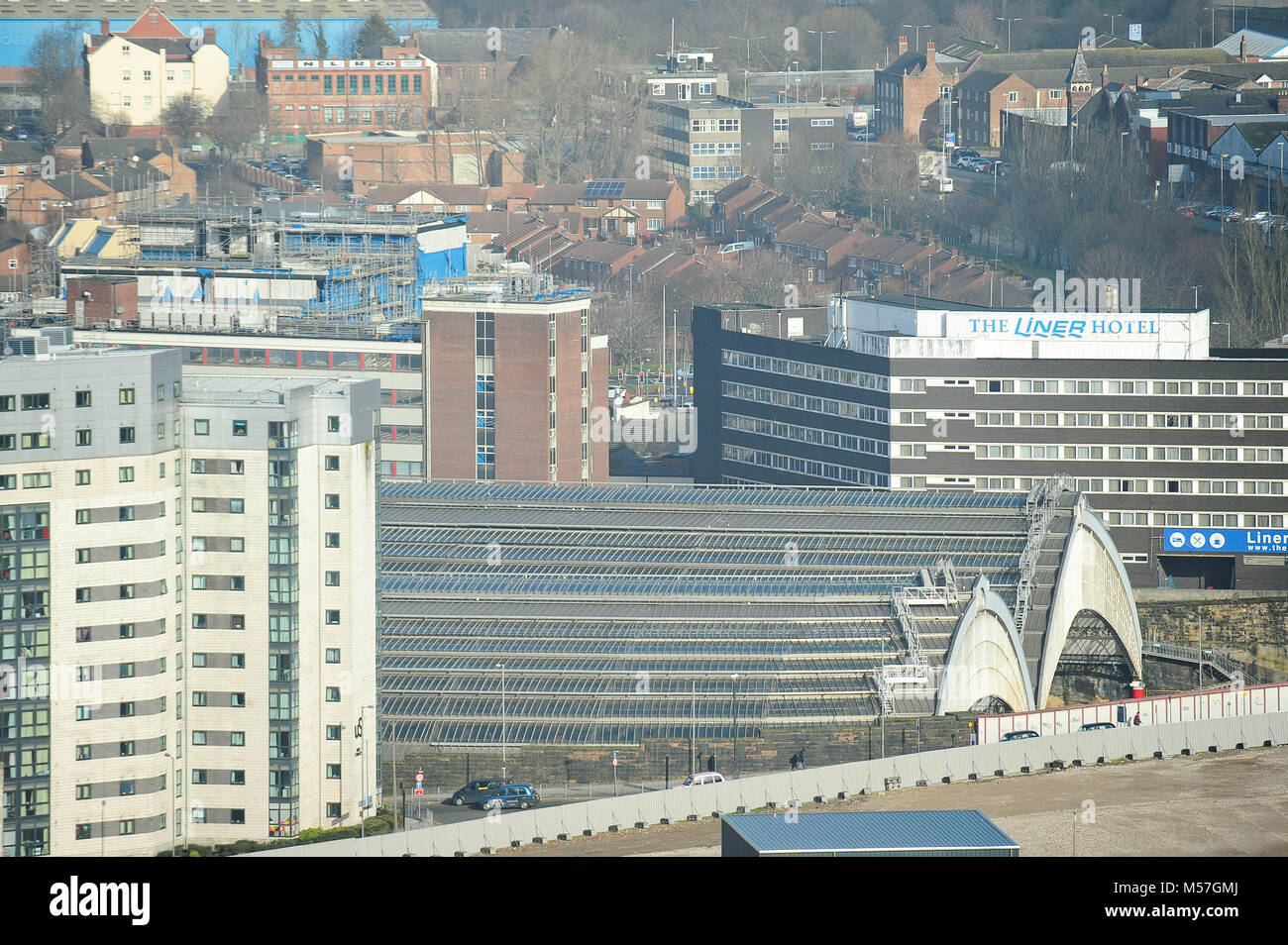 Liverpool from the air Stock Photo - Alamy