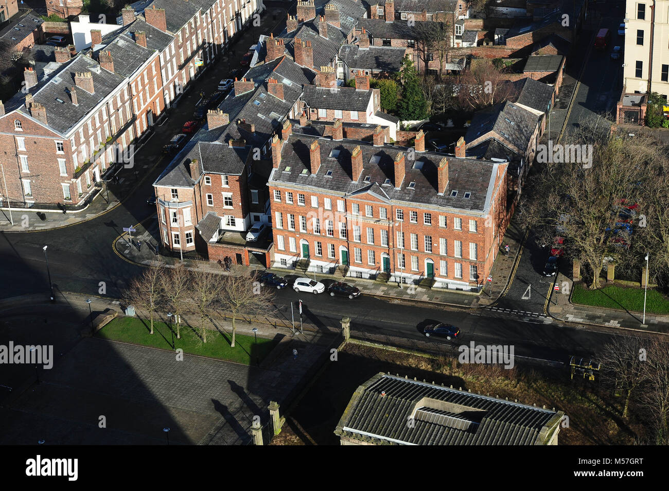 Liverpool from the air Stock Photo - Alamy