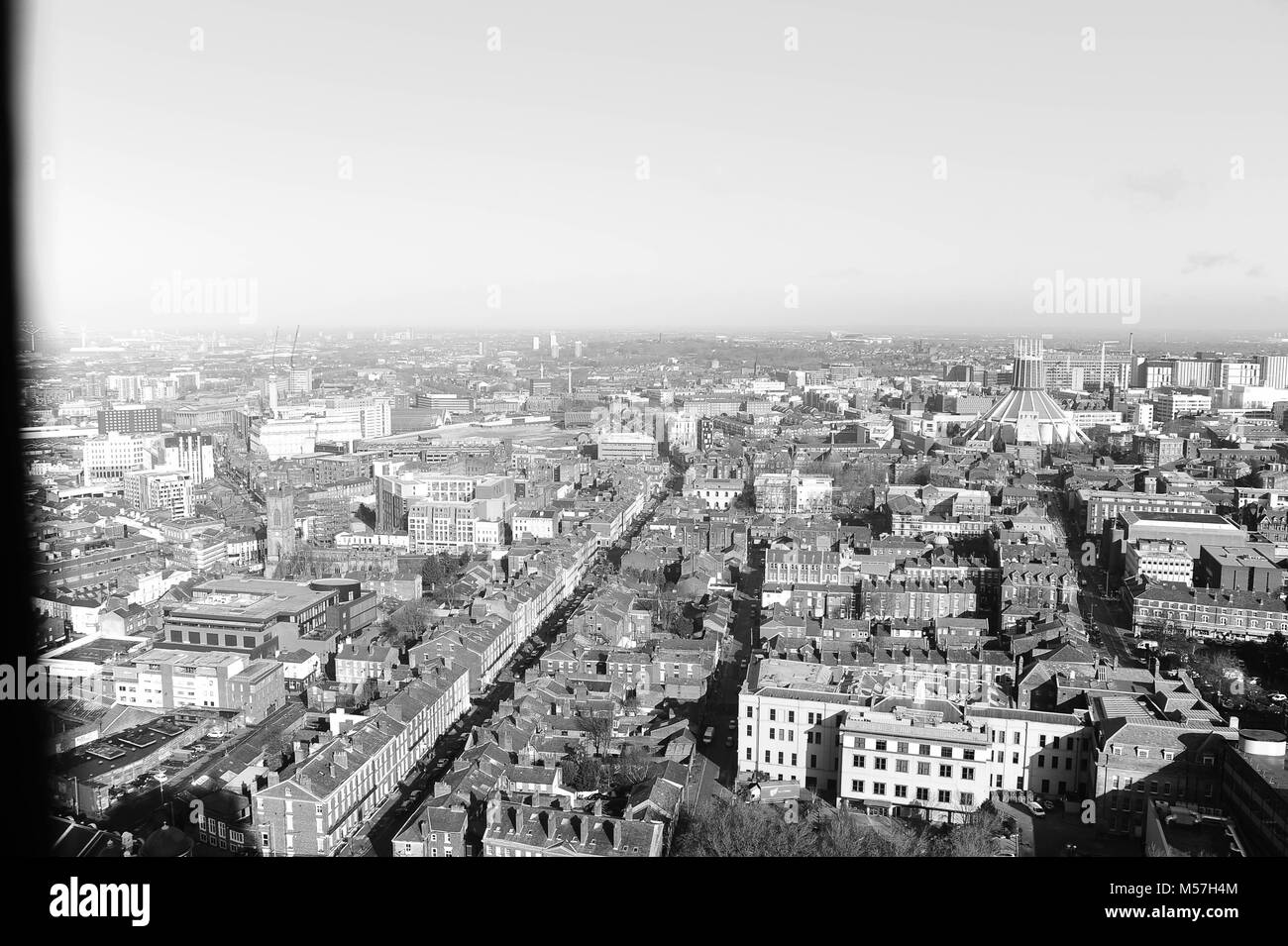 Liverpool from the air Stock Photo - Alamy