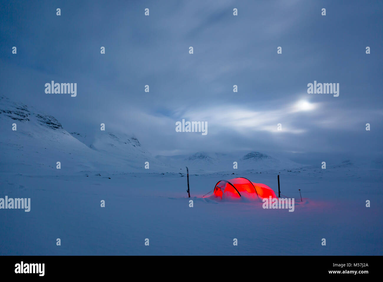 Tent moon moonlight hi-res stock photography and images - Alamy