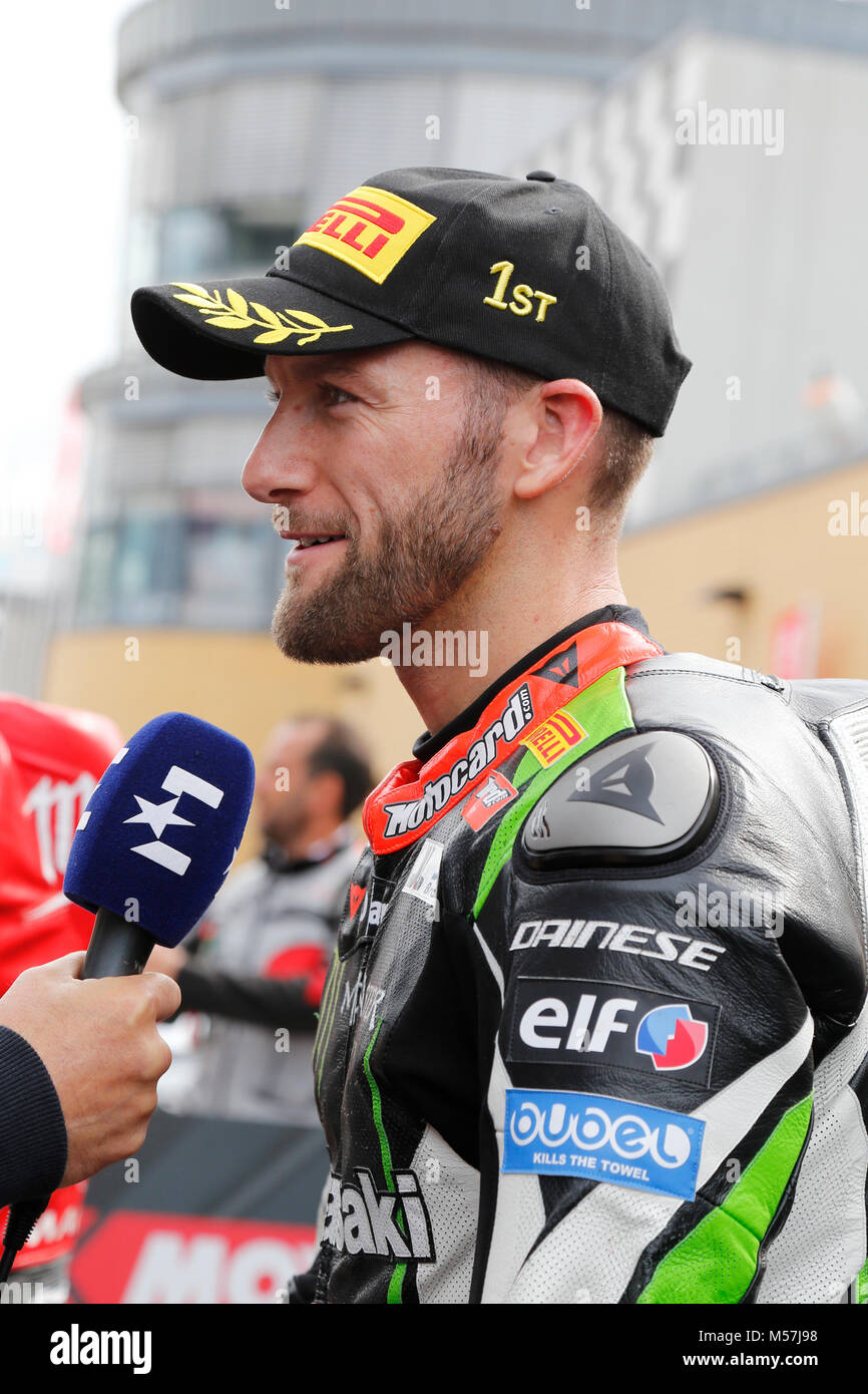 Tom Sykes (GBR) of Kawasaki Racing Team during the 2017 MOTUL FIM ...