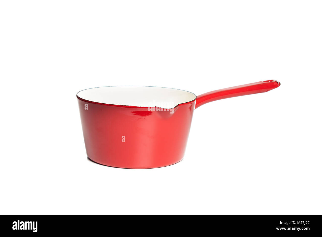 red pot isolated on white background,kitchen concept Stock Photo - Alamy