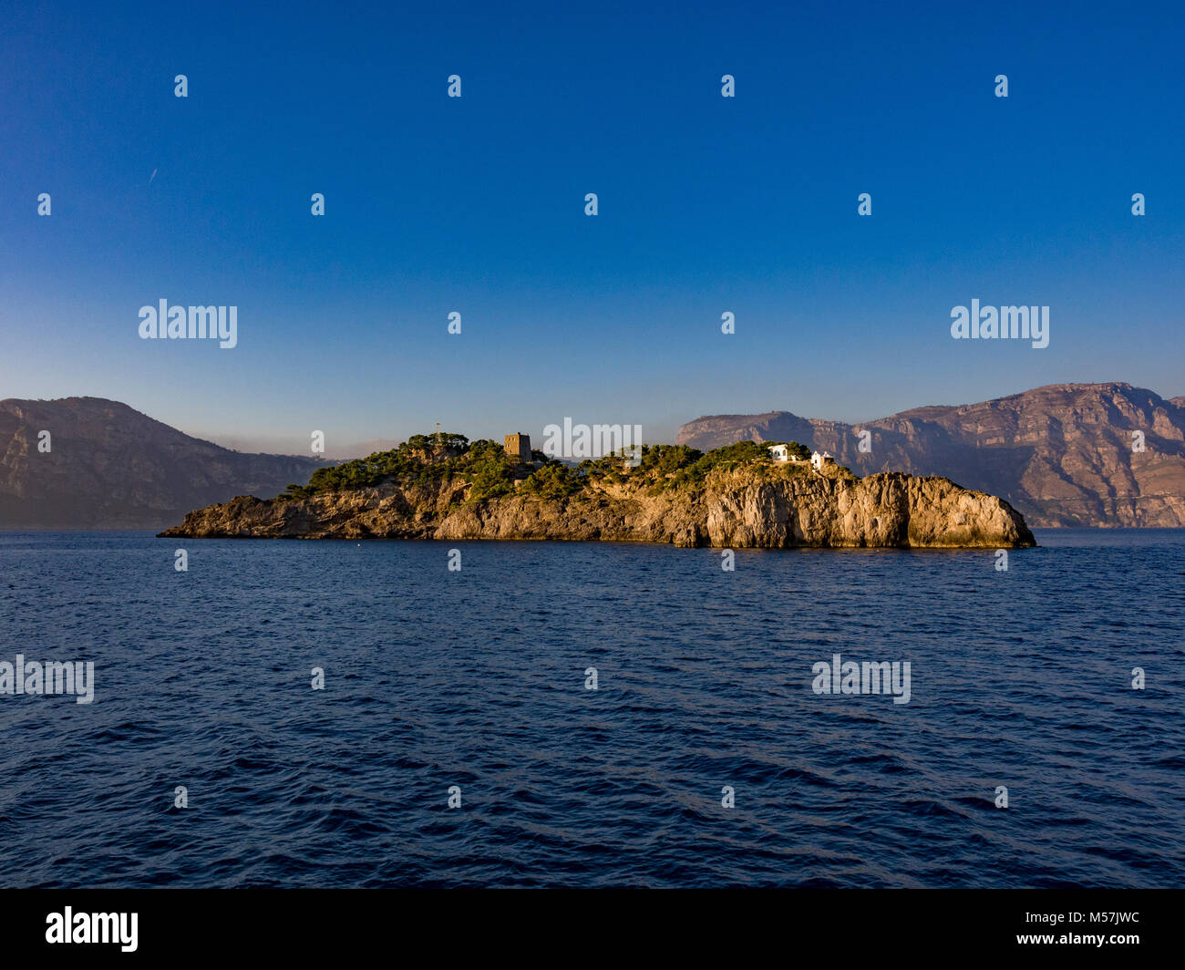 Gallo Lungo, the largest of the three privately owned islands forming ...