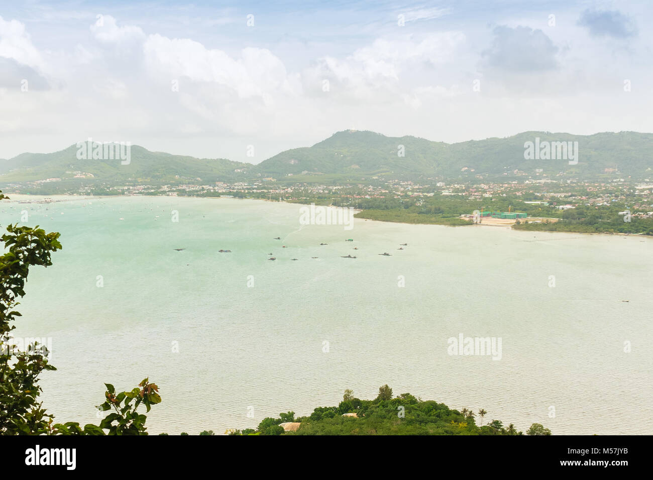 Beautiful view from Khao-Khad Views Tower, tourists can enjoy the 360 ...