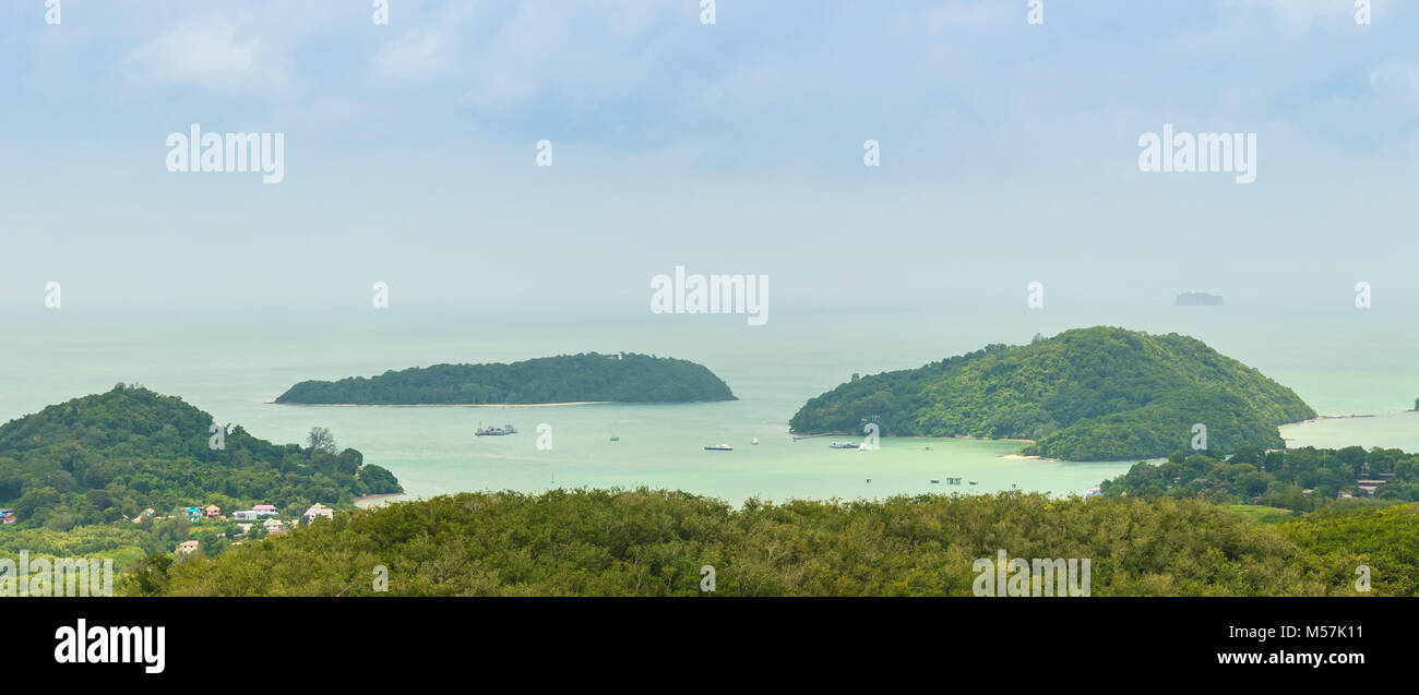 Beautiful view from Khao-Khad Views Tower, tourists can enjoy the 360 ...