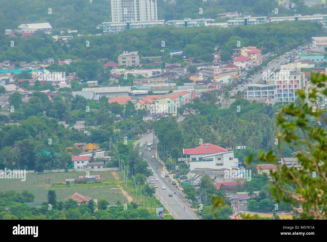 Beautiful view from Khao-Khad Views Tower, tourists can enjoy the 360 ...