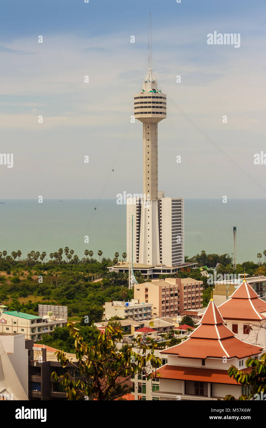 View of Pattaya Park Tower, the main tourist attractions of the Pattaya ...