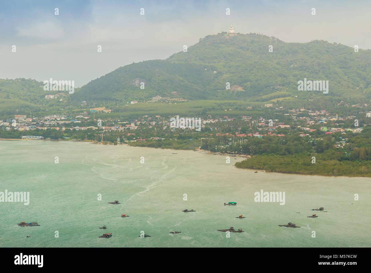 Beautiful view from Khao-Khad Views Tower, tourists can enjoy the 360 ...