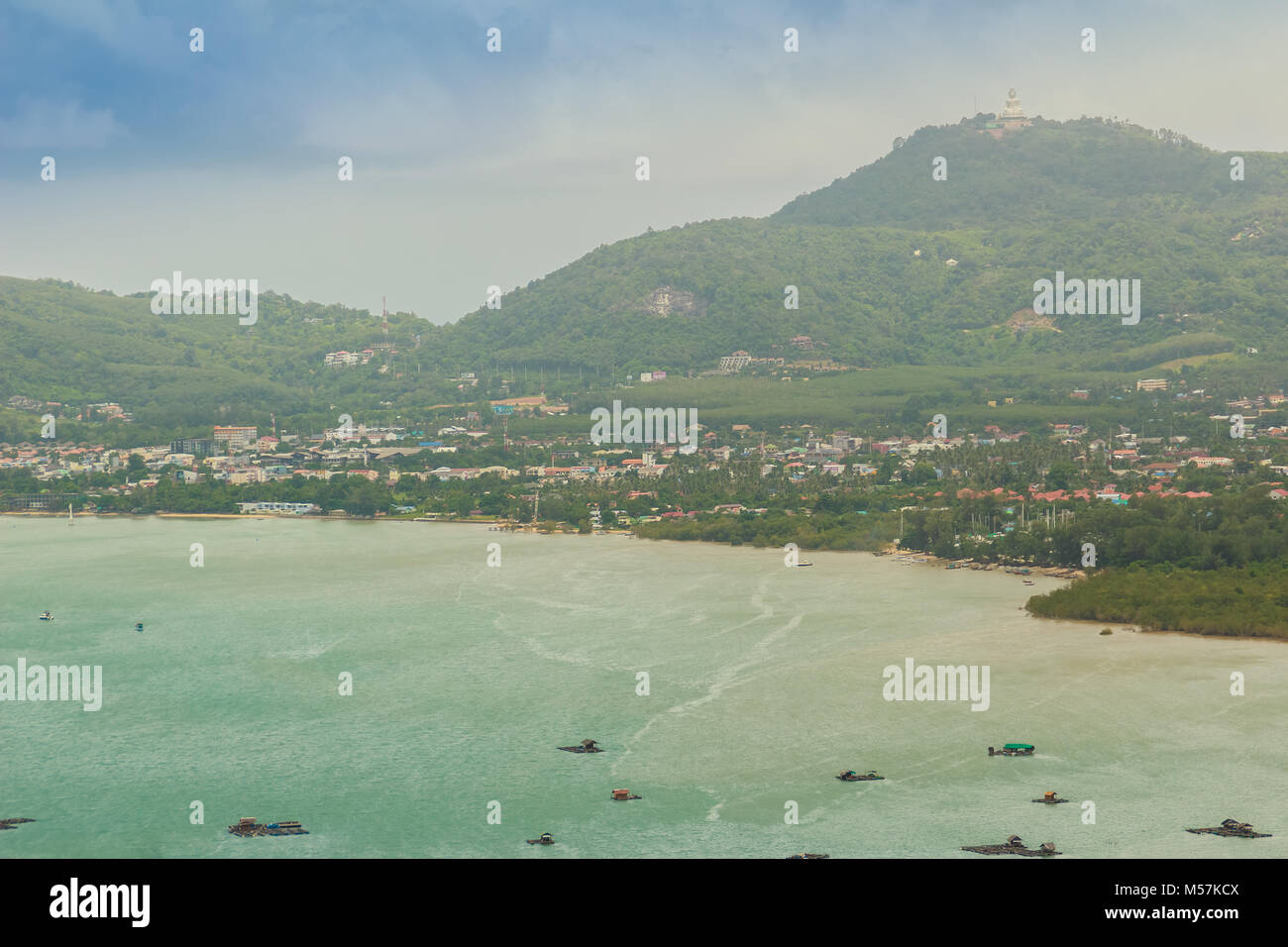 Beautiful view from Khao-Khad Views Tower, tourists can enjoy the 360 ...