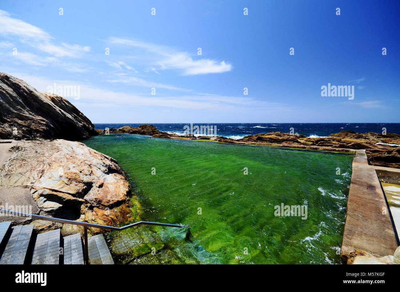 Blue Pool swimming baths at Bermagui NSW Australia Stock Photo - Alamy