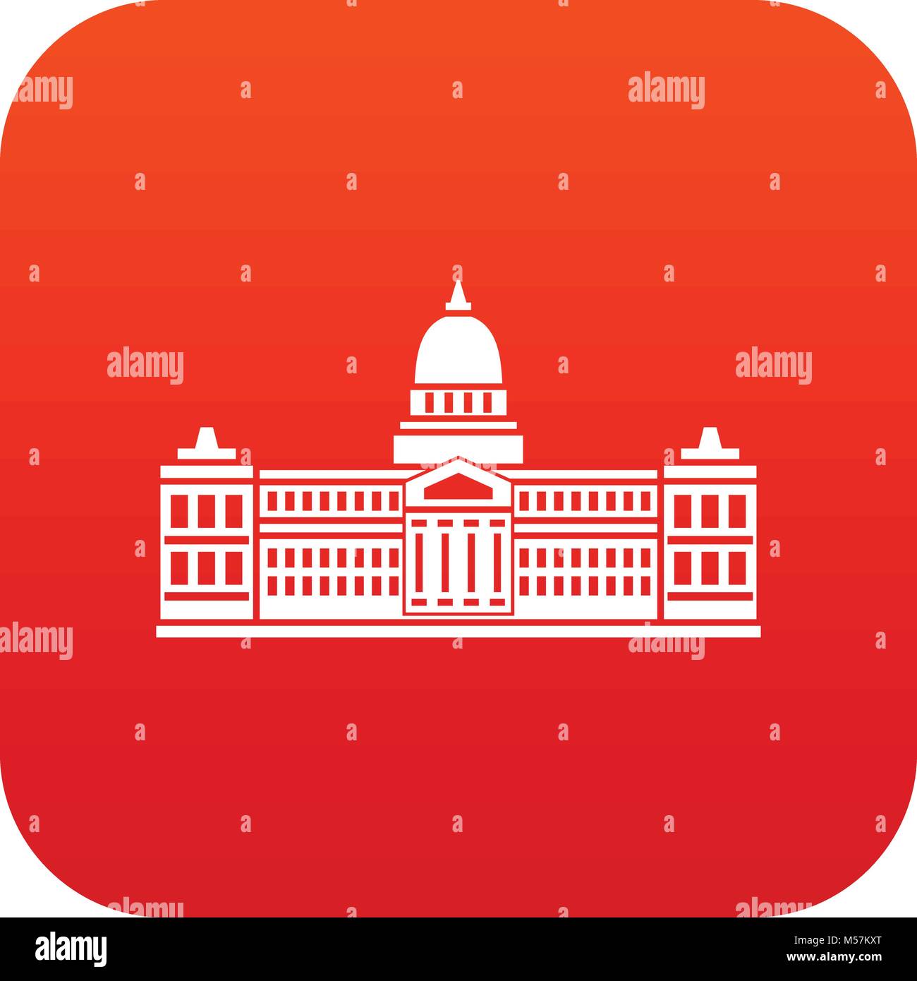 Palace of Congress , Argentina icon digital red Stock Vector Image ...