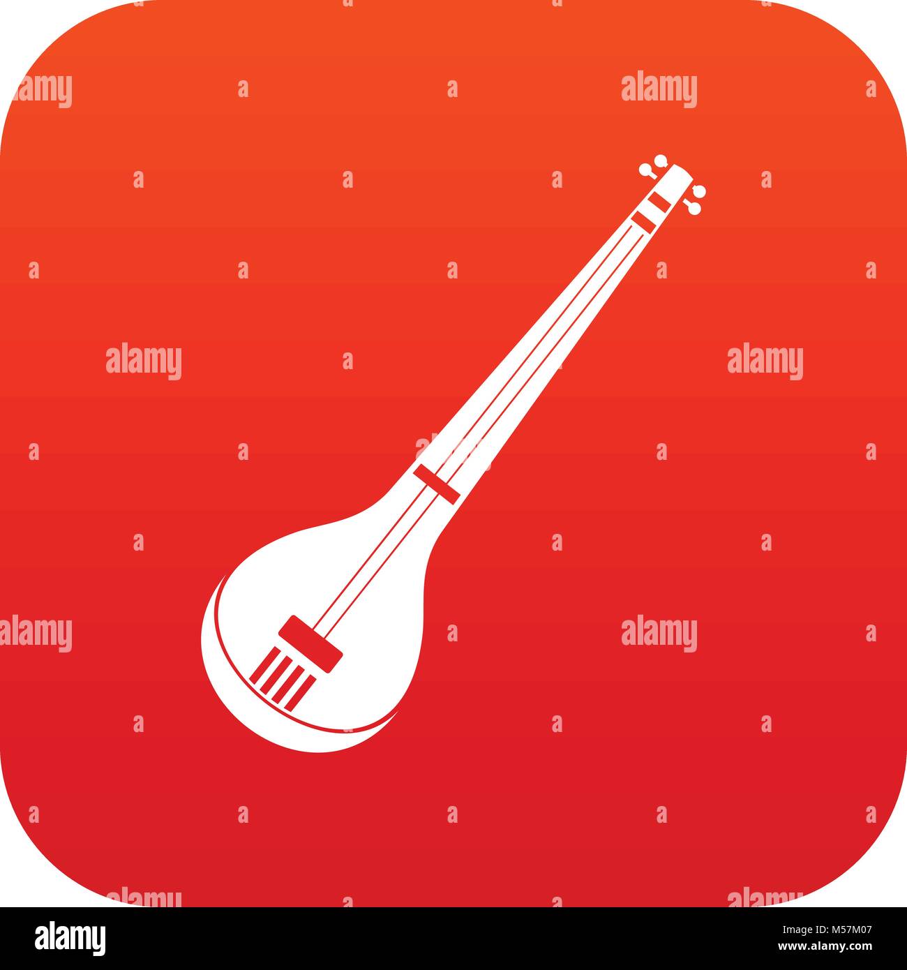 Indian guitar icon digital red Stock Vector Image & Art - Alamy