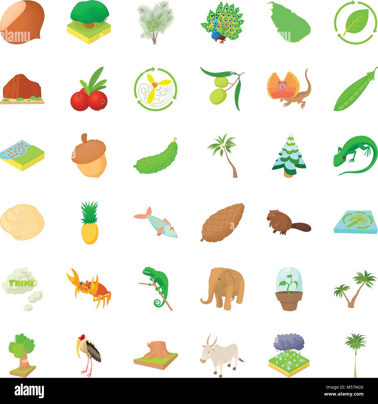 Service life icons set, cartoon style Stock Vector Image & Art - Alamy