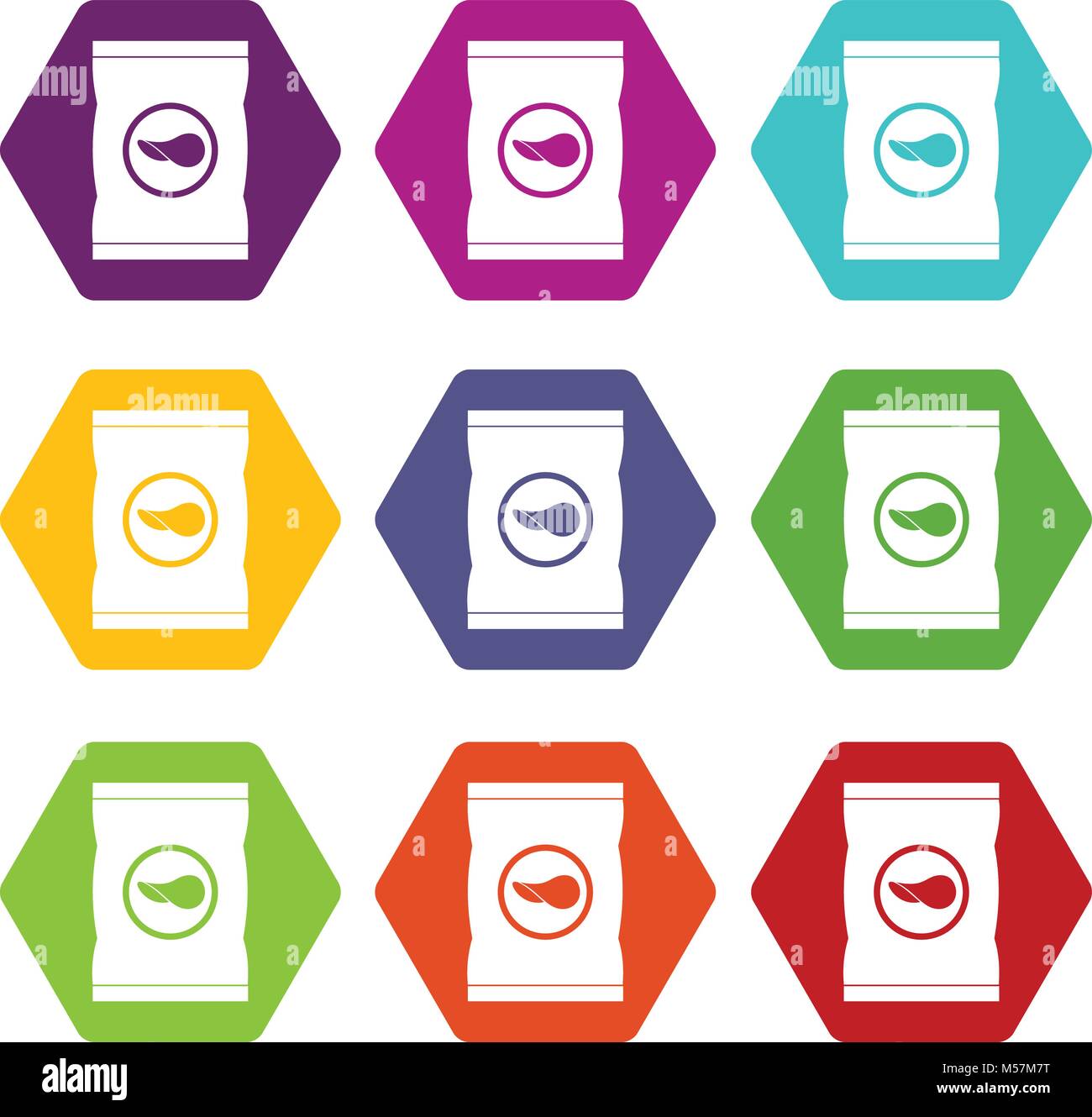 Empty crisp packet Stock Vector Images - Alamy