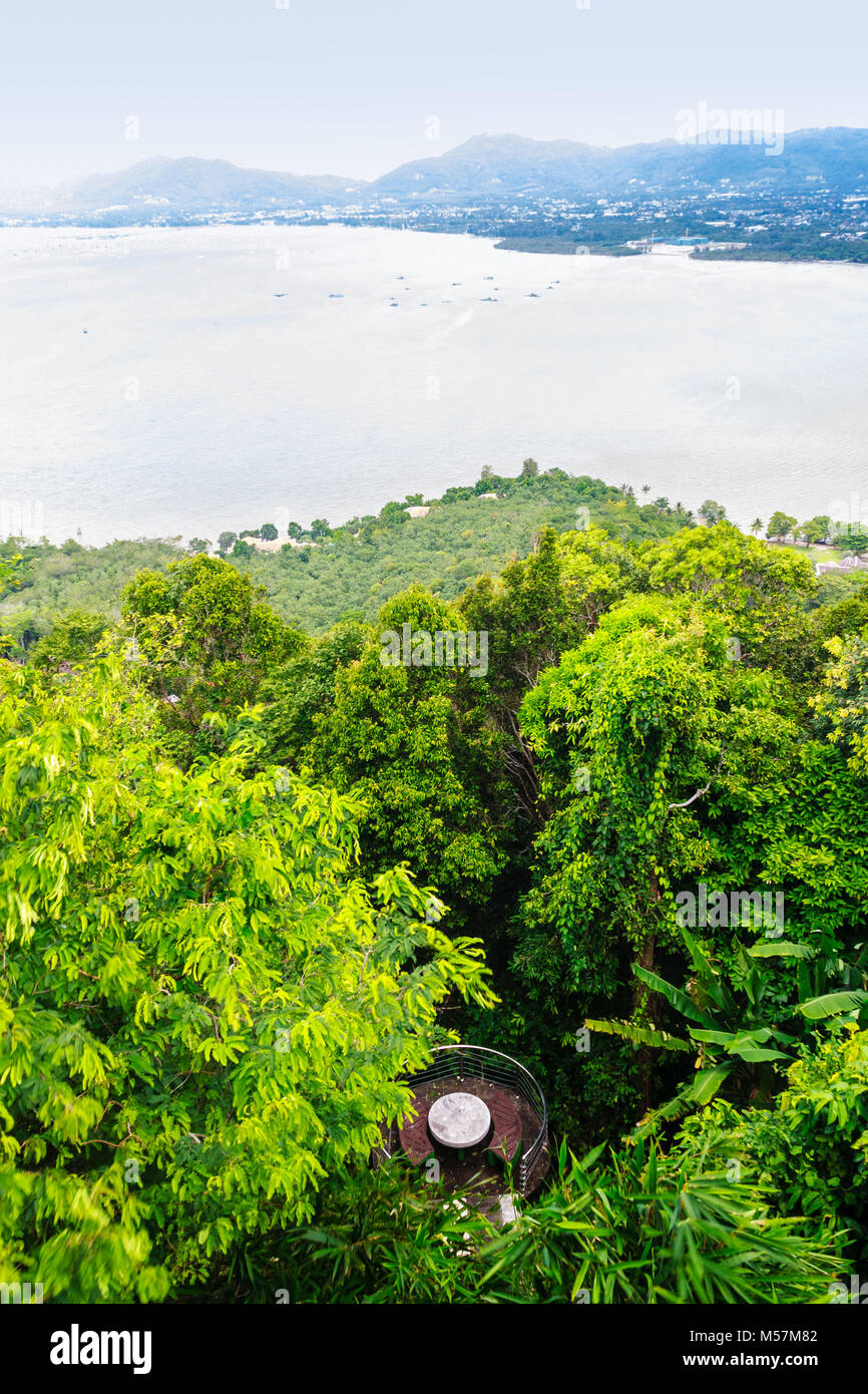 Beautiful view from Khao-Khad Views Tower, tourists can enjoy the 360 ...