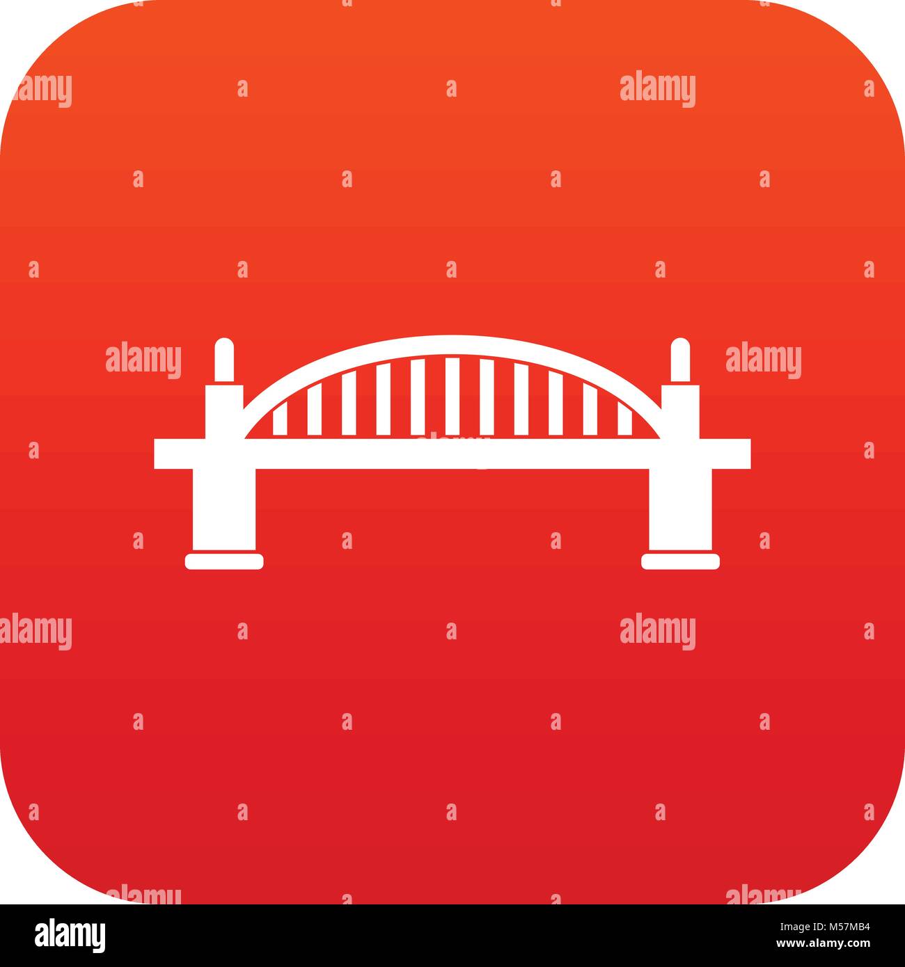 Bridge icon digital red Stock Vector Image & Art - Alamy
