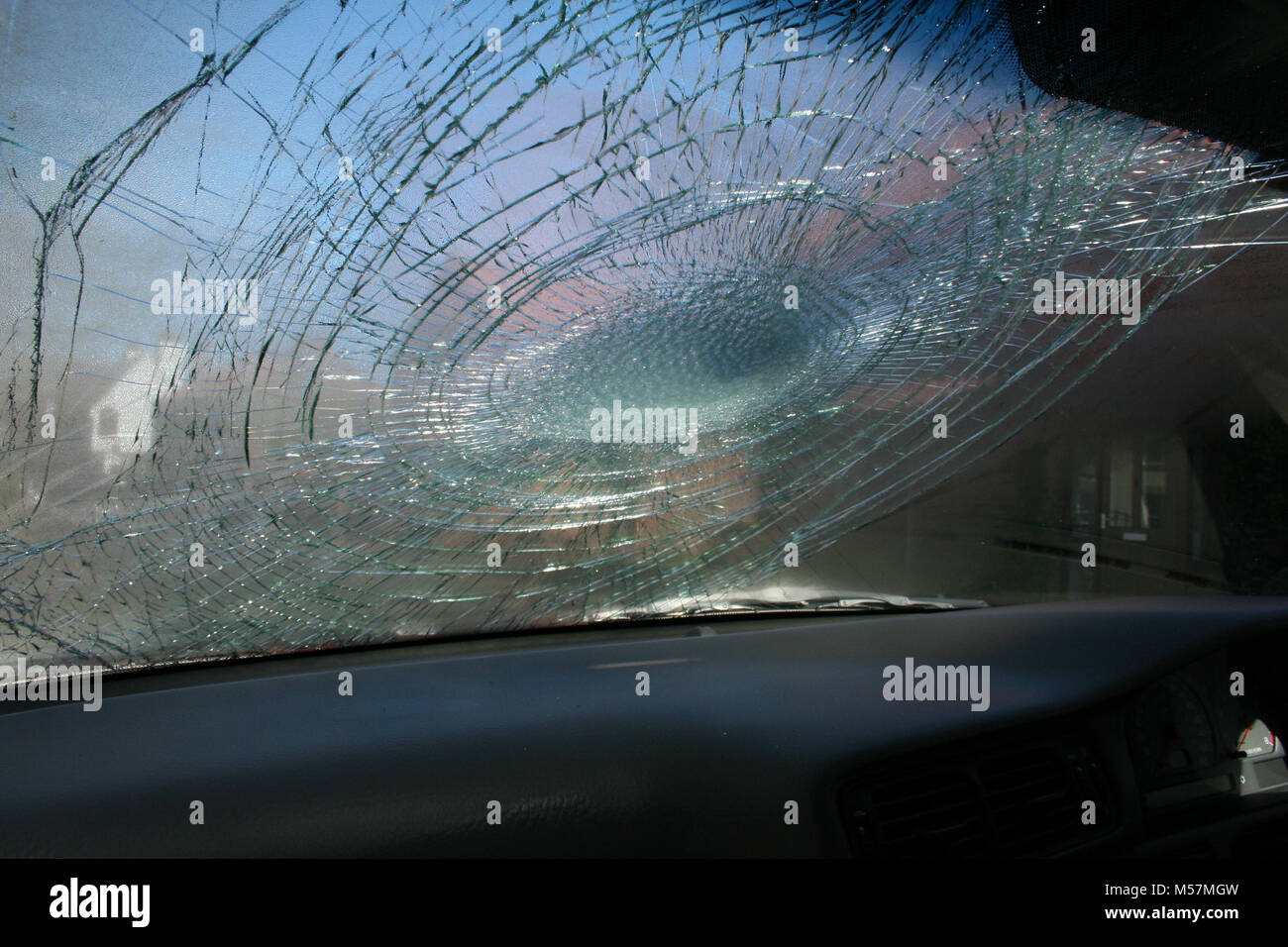 Broken windscreen hi-res stock photography and images - Alamy