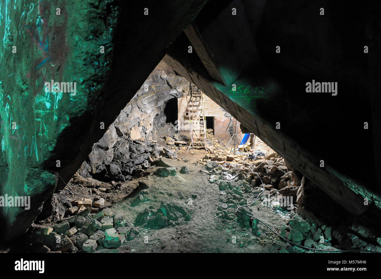 Nazi German secret underground oil refinery codename Dachs 1 inside ...