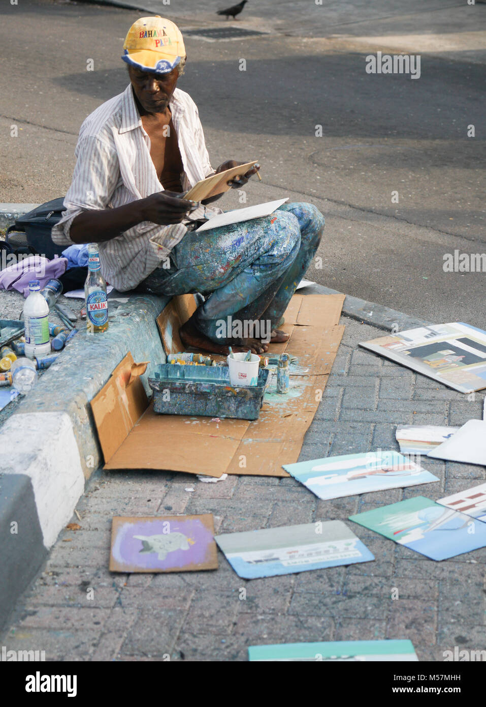 Artist, Nassau, Bahamas Stock Photo - Alamy