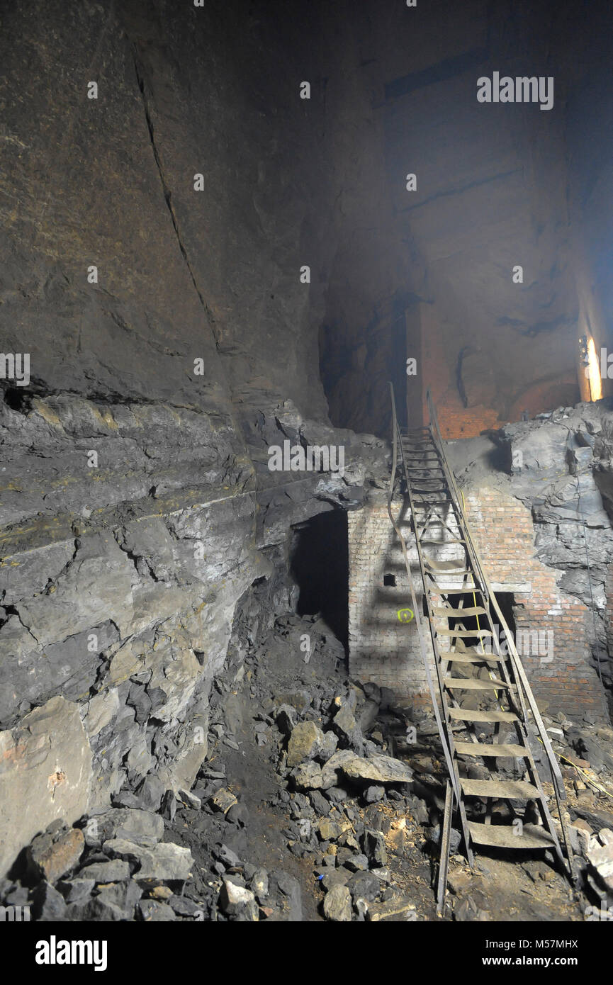 Nazi German secret underground oil refinery codename Dachs 1 inside ...