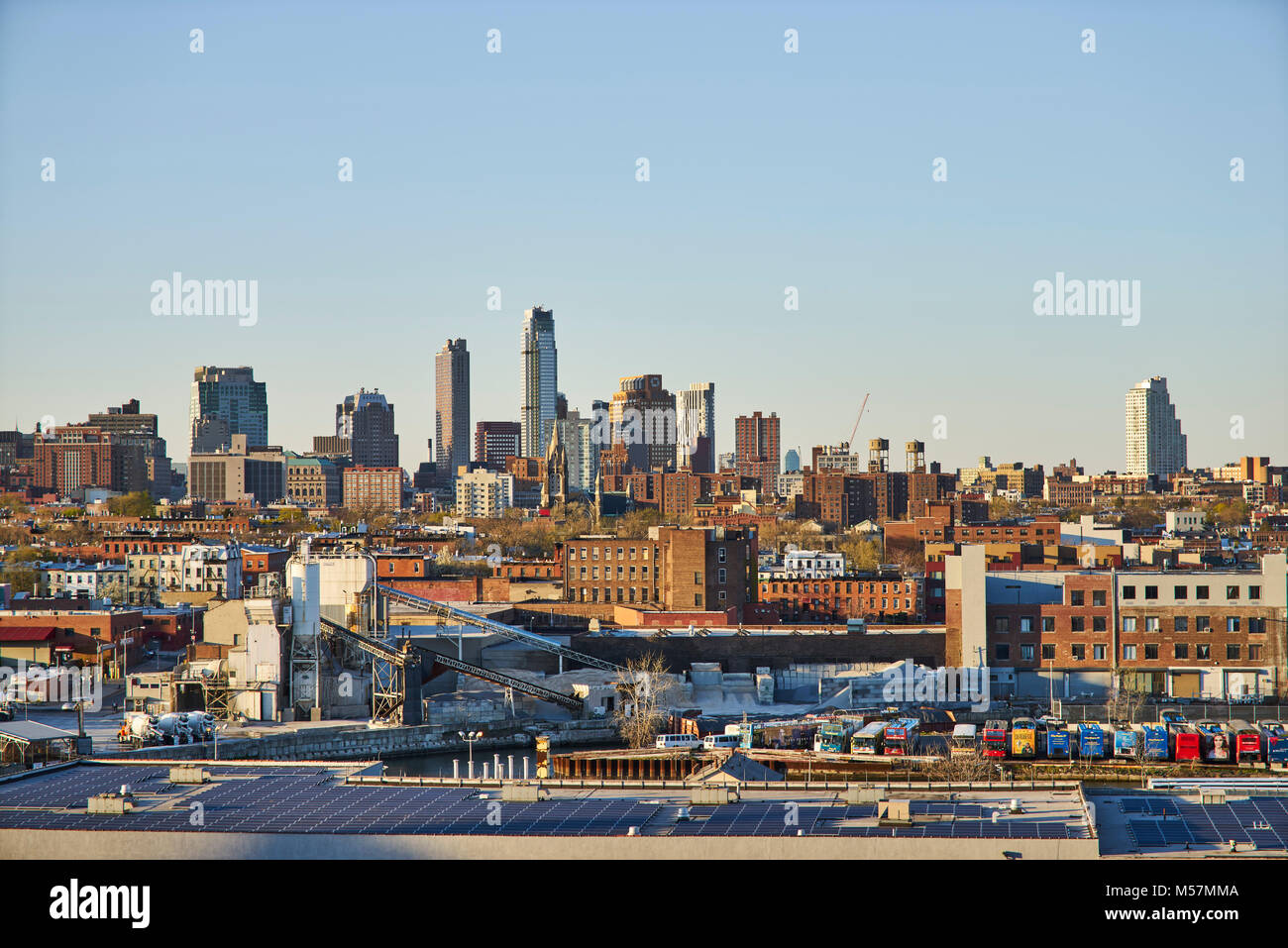 Gowanus and Downtown Brooklyn skyline Stock Photo - Alamy
