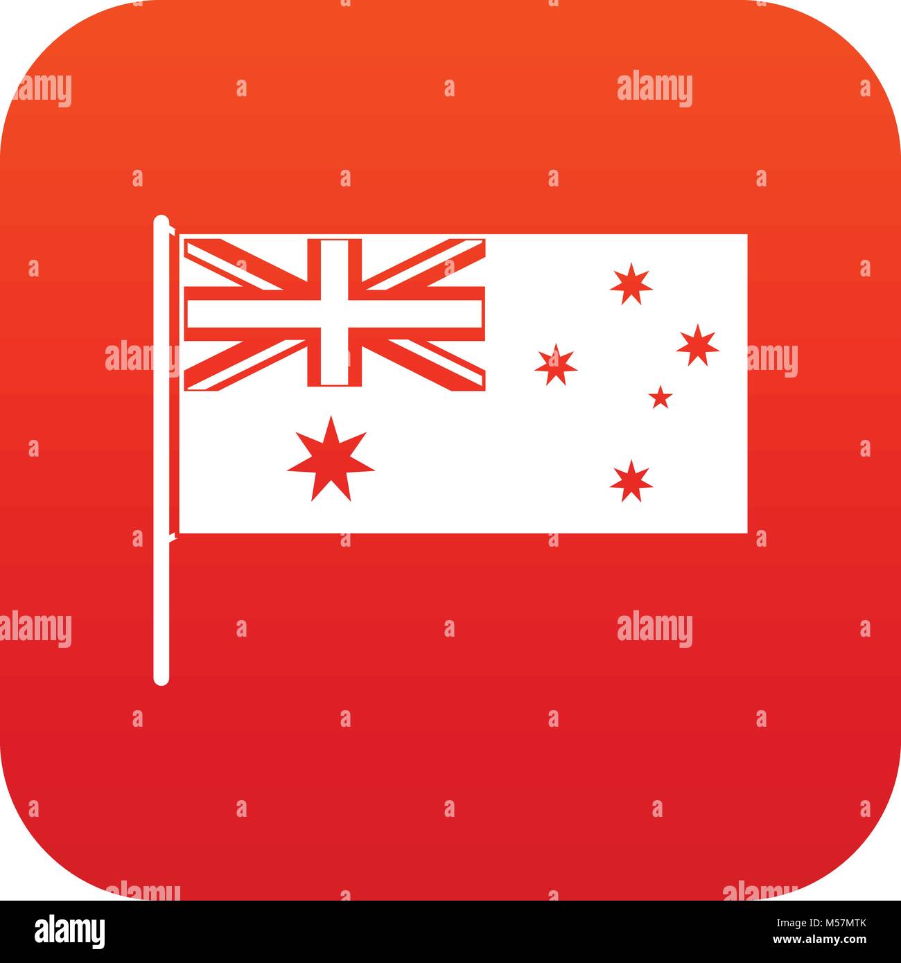 Australian flag icon digital red Stock Vector Image & Art - Alamy