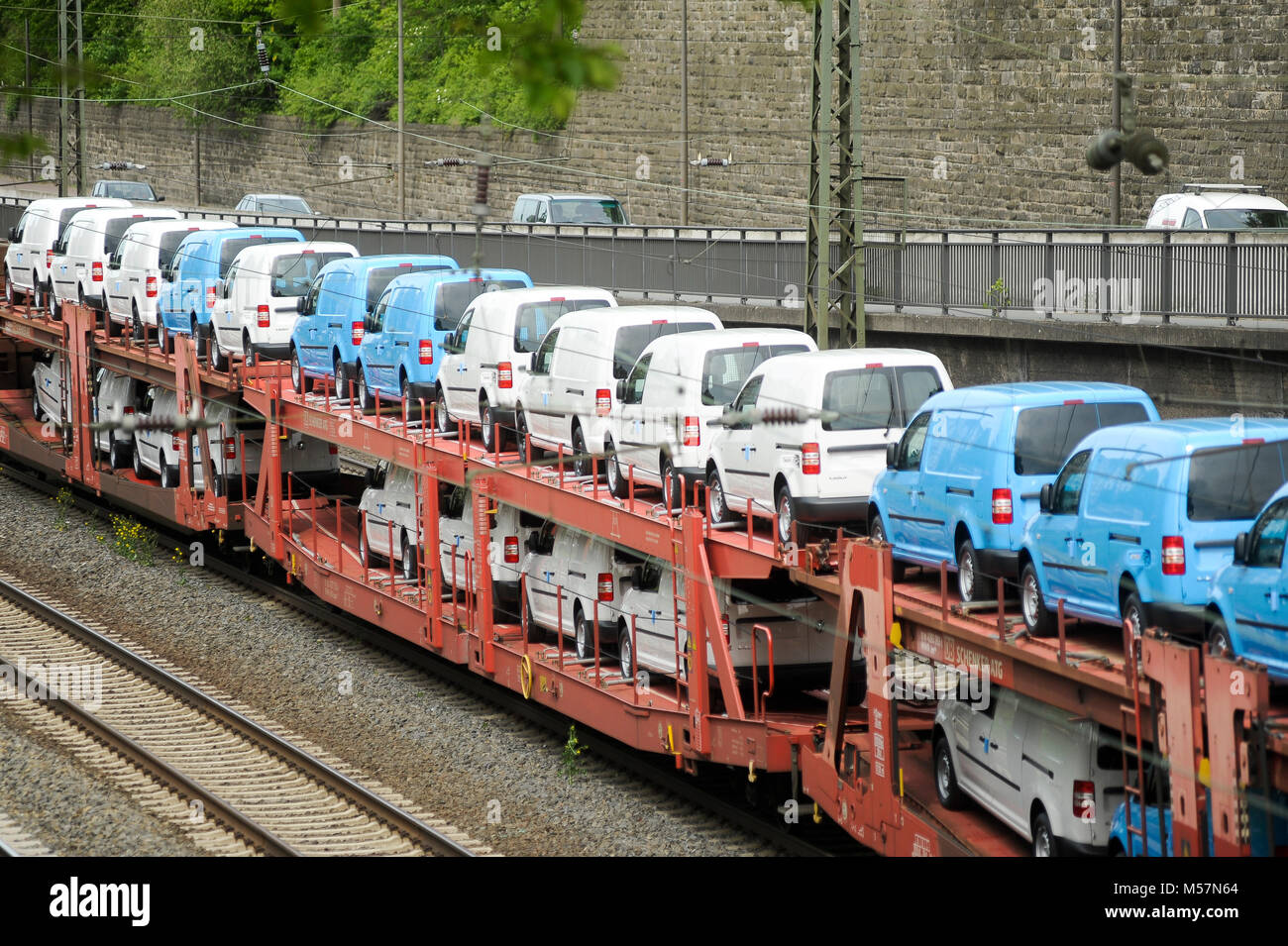 German railways freight wagons hi-res stock photography and images - Alamy