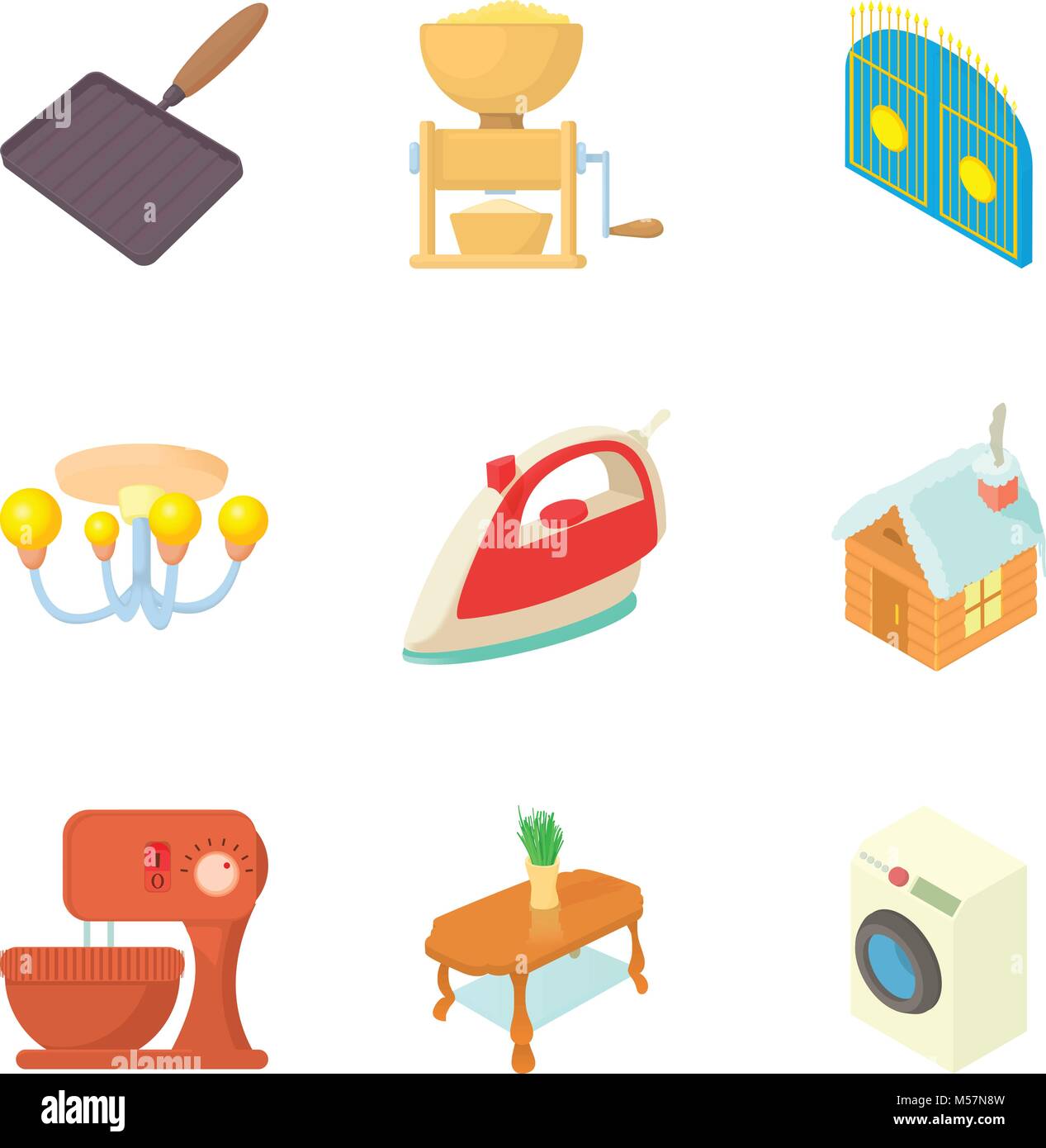 Home permanent Stock Vector Images - Alamy