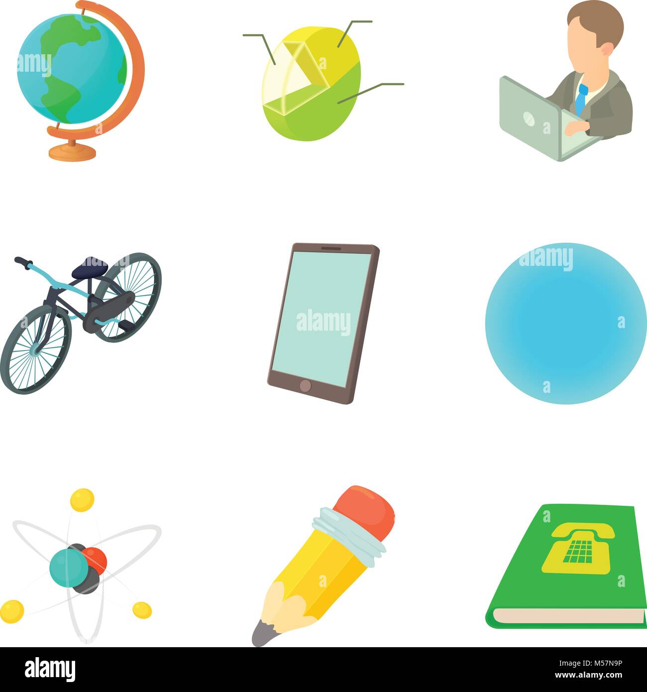School education icons set, cartoon style Stock Vector Image & Art - Alamy