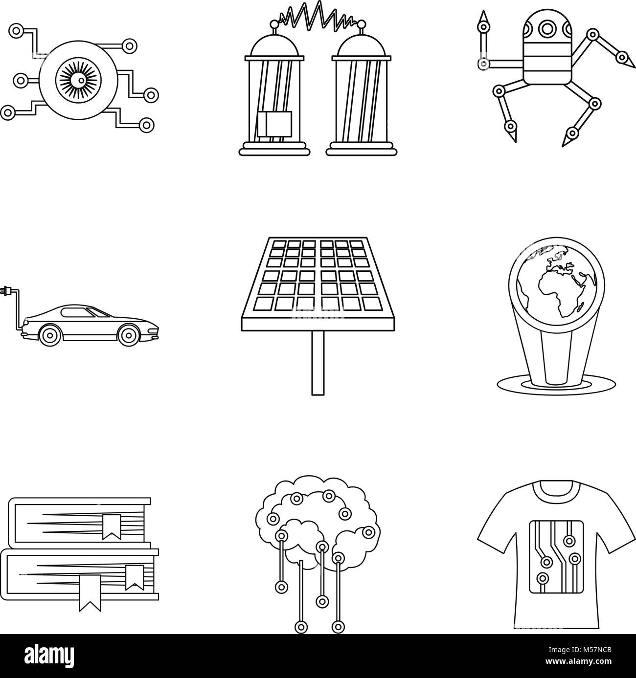 Expert icons set, outline style Stock Vector Image & Art - Alamy