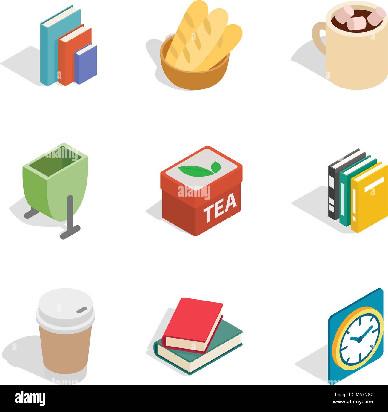 Home rest icons set, isometric style Stock Vector Image & Art - Alamy